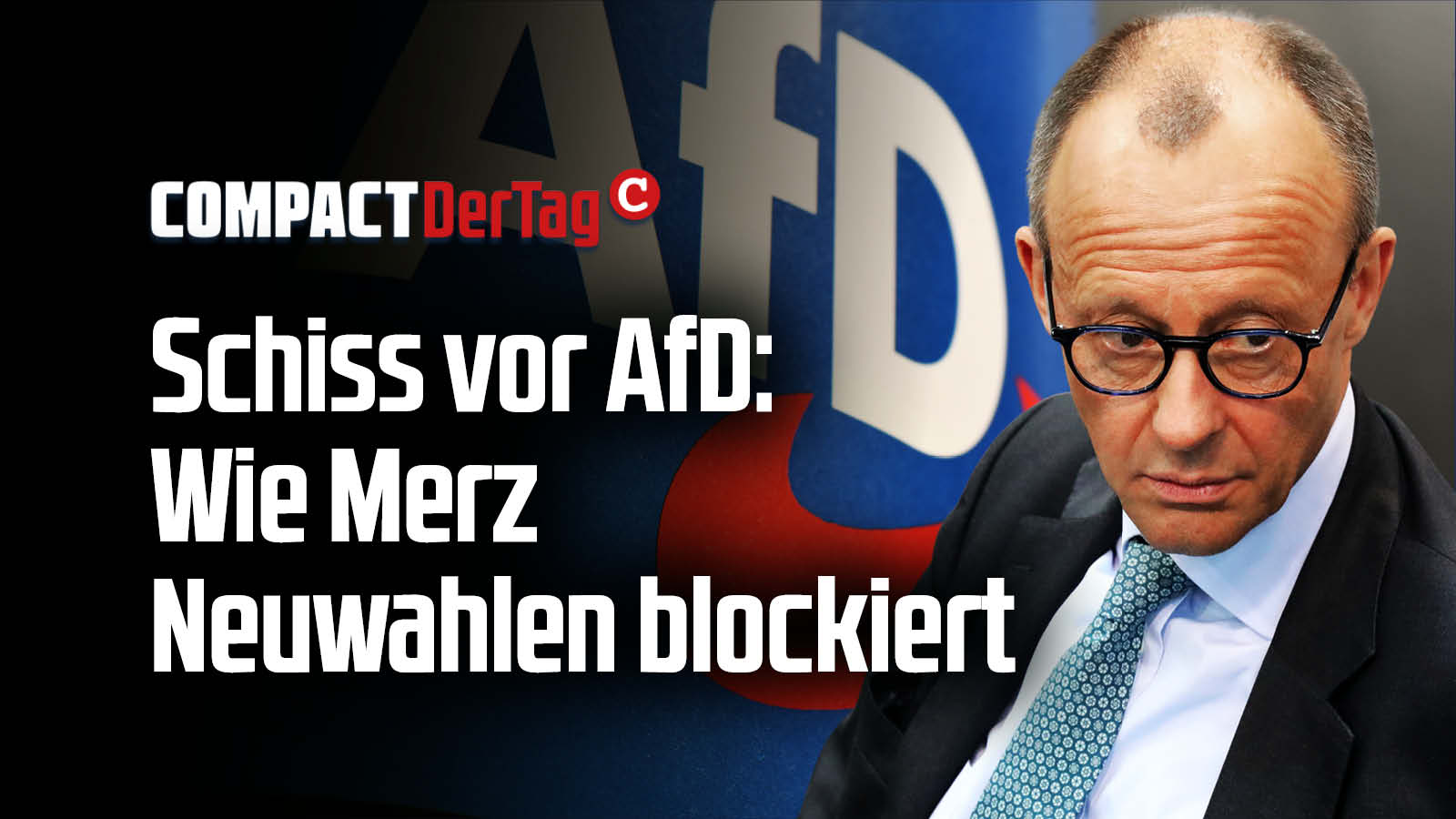 Schiss vor AfD: Wie Merz Neuwahlen blockiert - COMPACT