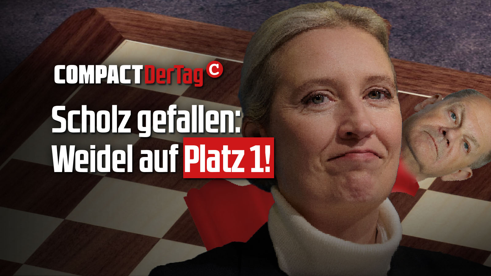 Scholz gefallen: Weidel auf Platz 1! - COMPACT