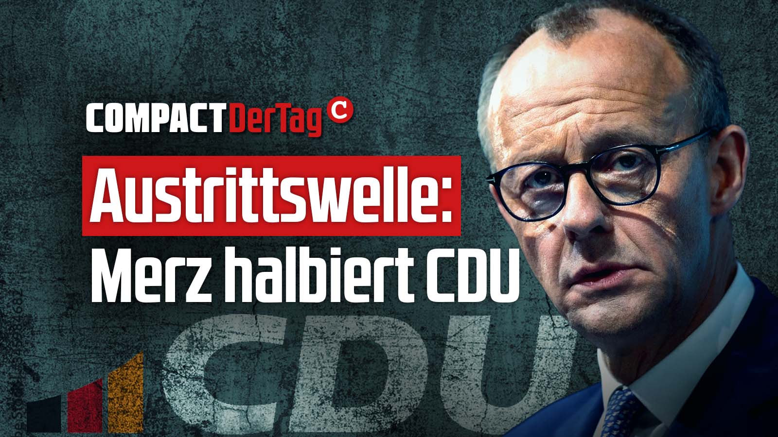Austrittswelle: Merz halbiert CDU - COMPACT