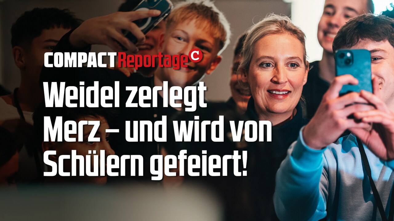 Weidel zerlegt Merz – und wird von Schülern gefeiert! - COMPACT